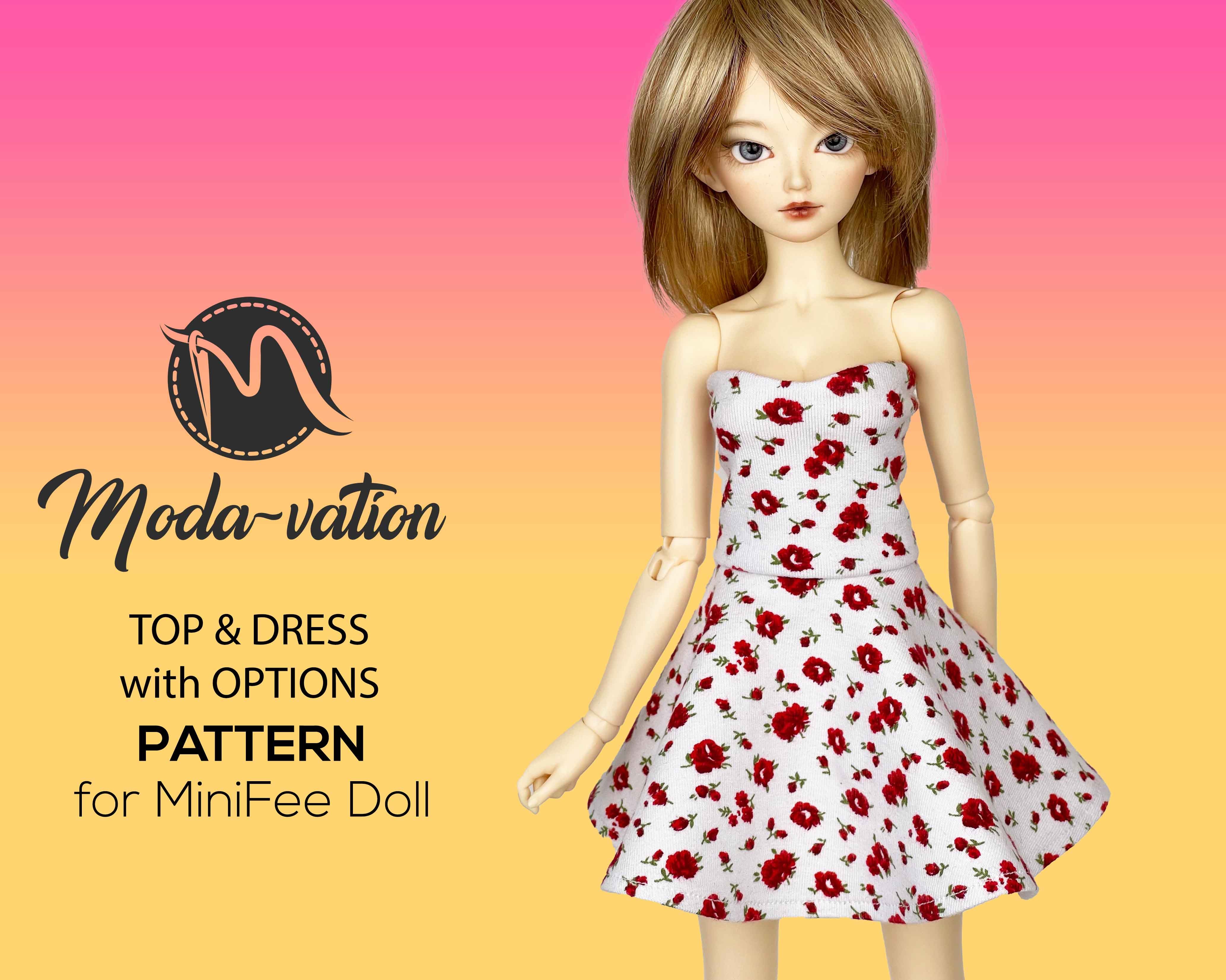 Dress and Top Pattern for Minifee Doll. – ModaVation